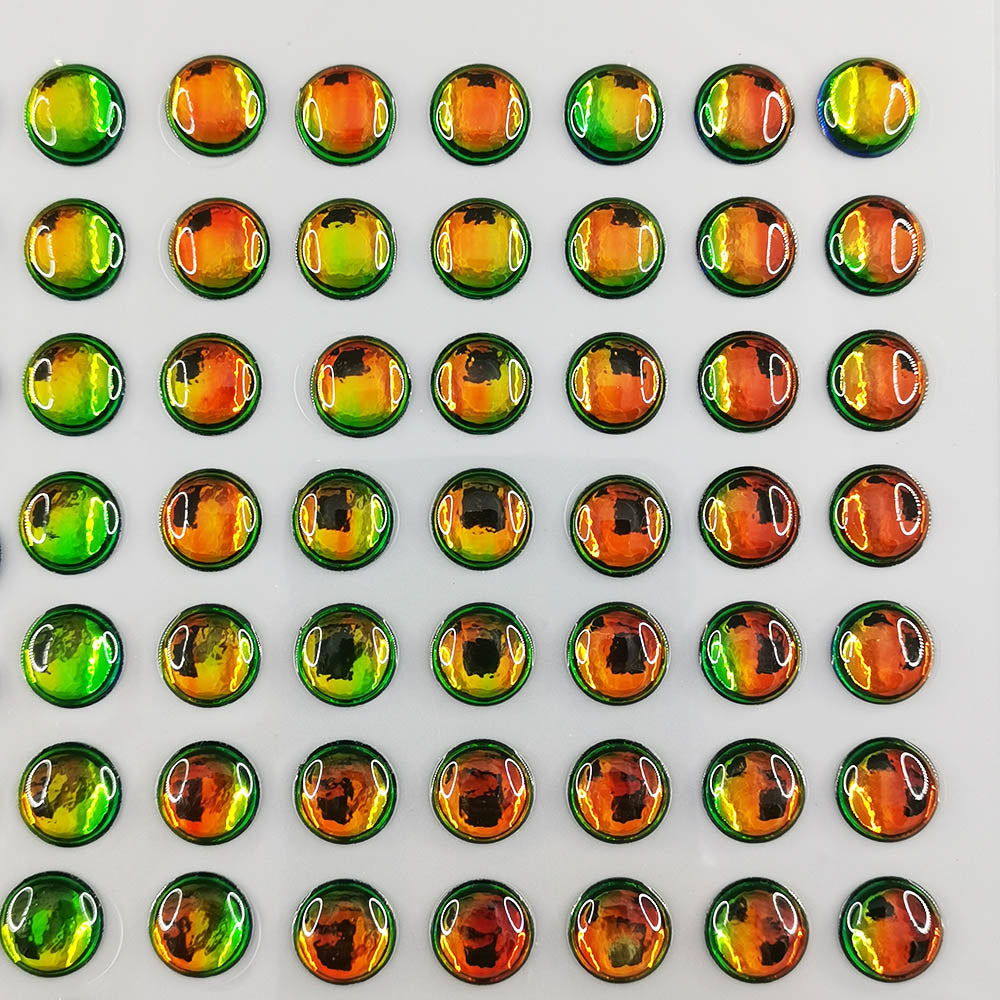 Iridescent 3D Fishing Lure Eyes - Stick-On Fish Eyes for Lures – Custom ...